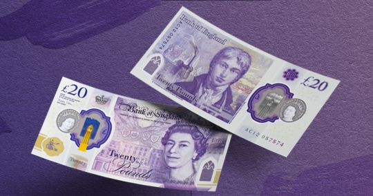 Artwork, polymer and augmented reality for the new English banknote