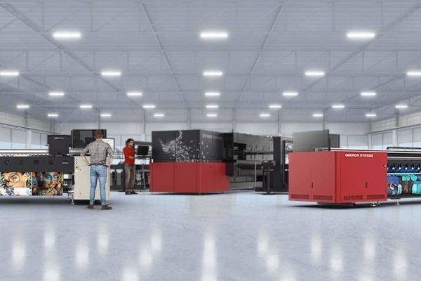 Four Agfa large format machines at Fespa 2023
