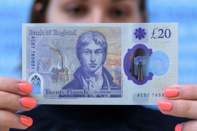 Artwork, polymer and augmented reality for the new English banknote