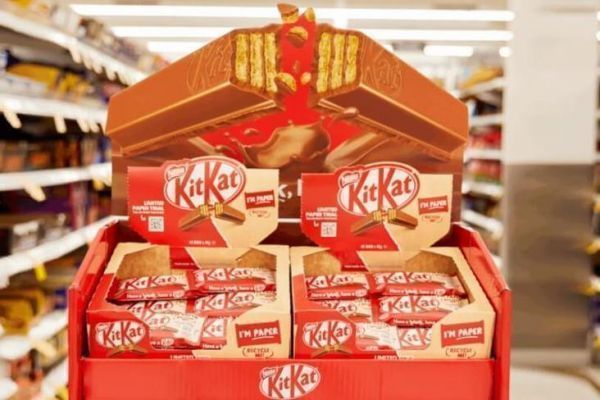 Nestlé tests paper packaging for Kit Kat