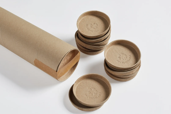 Moulded fibre end caps for cardboard tubes: a trend observed elsewhere
